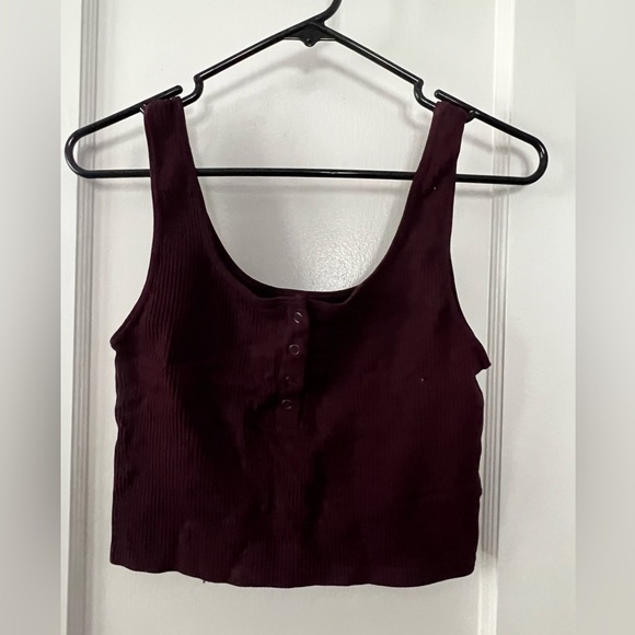 Aeropostale | Tops | Deep Purple Ripped Button Tank Buttons Can Open ...